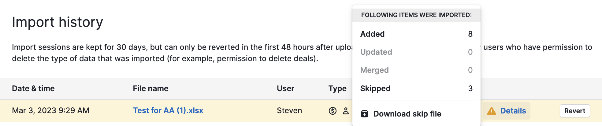 Importing data into Pipedrive with spreadsheets - Knowledge Base | Pipedrive